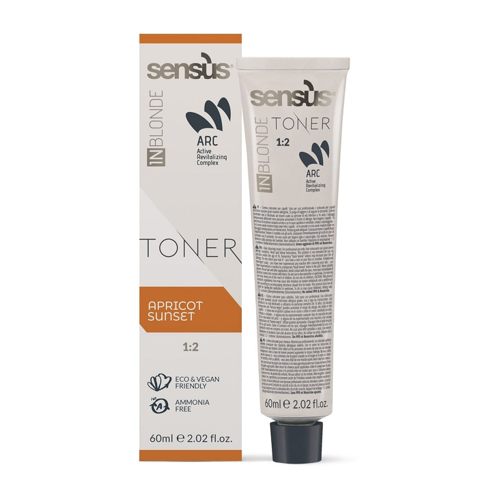 Sensus T-Area InBlonde Apricot Sunset 60ml Toner pentru păr blond fără ...